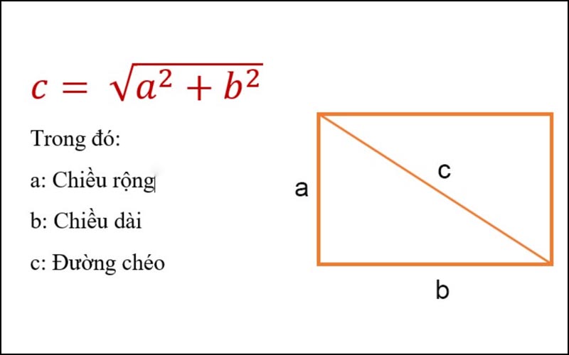 Cách Tính Đường Chéo Hình Chữ Nhật Từ Cơ Bản Đến Nâng Cao